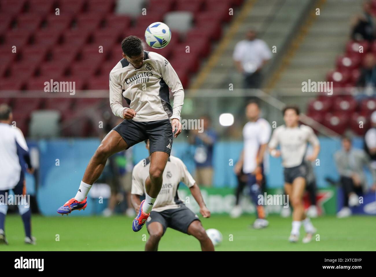 Warsaw, Poland. 13th Aug, 2024. Jude Bellingham of Real Madrid seen in ...