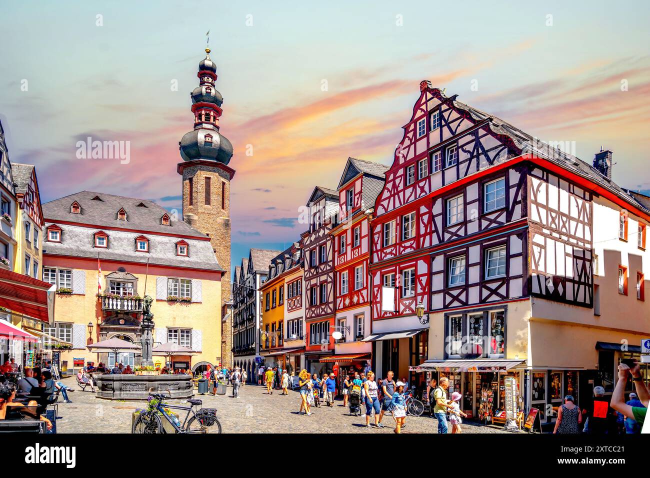 Old city of Cochem, Germany Stock Photo - Alamy