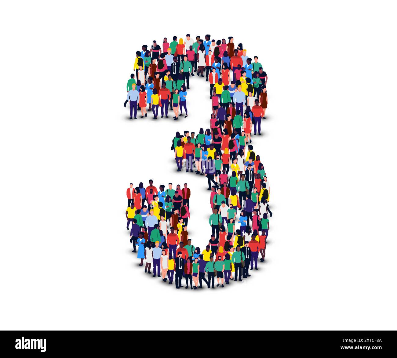 3 three different types or colours Cut Out Stock Images & Pictures - Alamy