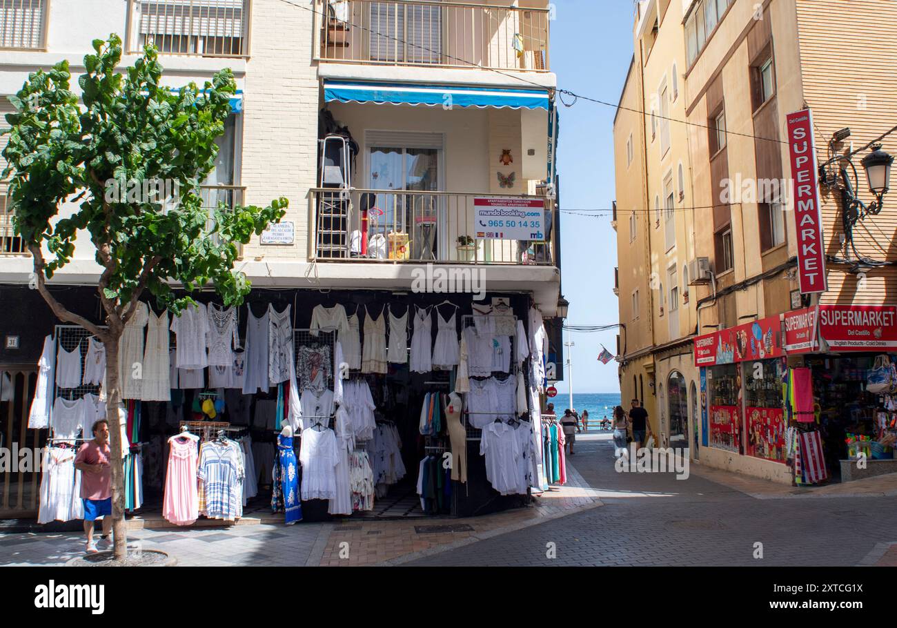 Fashion boutique and supermarket one block from the sea in Benidorm ...