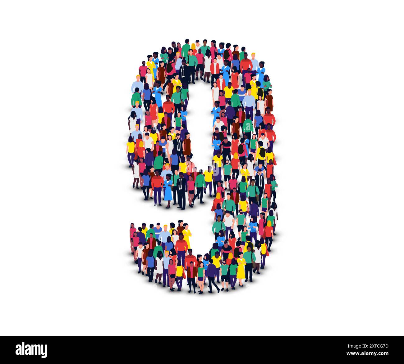 Number nine in form Stock Vector Images - Alamy