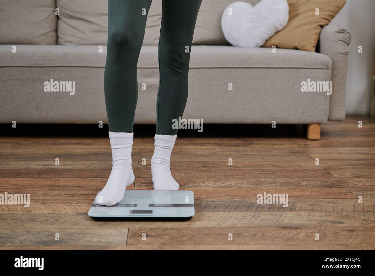 Woman feet floor socks hi-res stock photography and images - Alamy