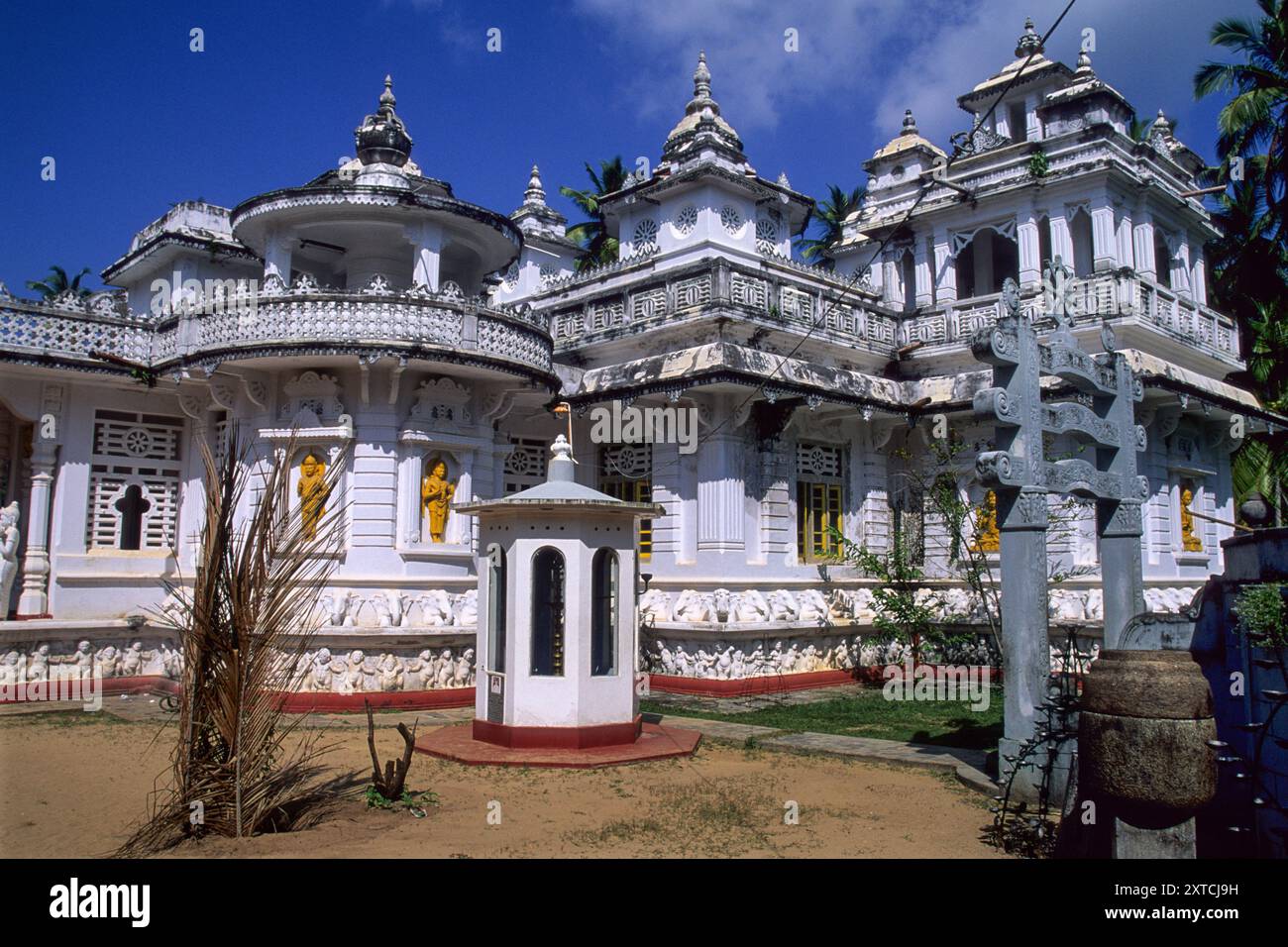 Old Buddhist temple complex of Sri Pushparama Maha Viharaya, near ...