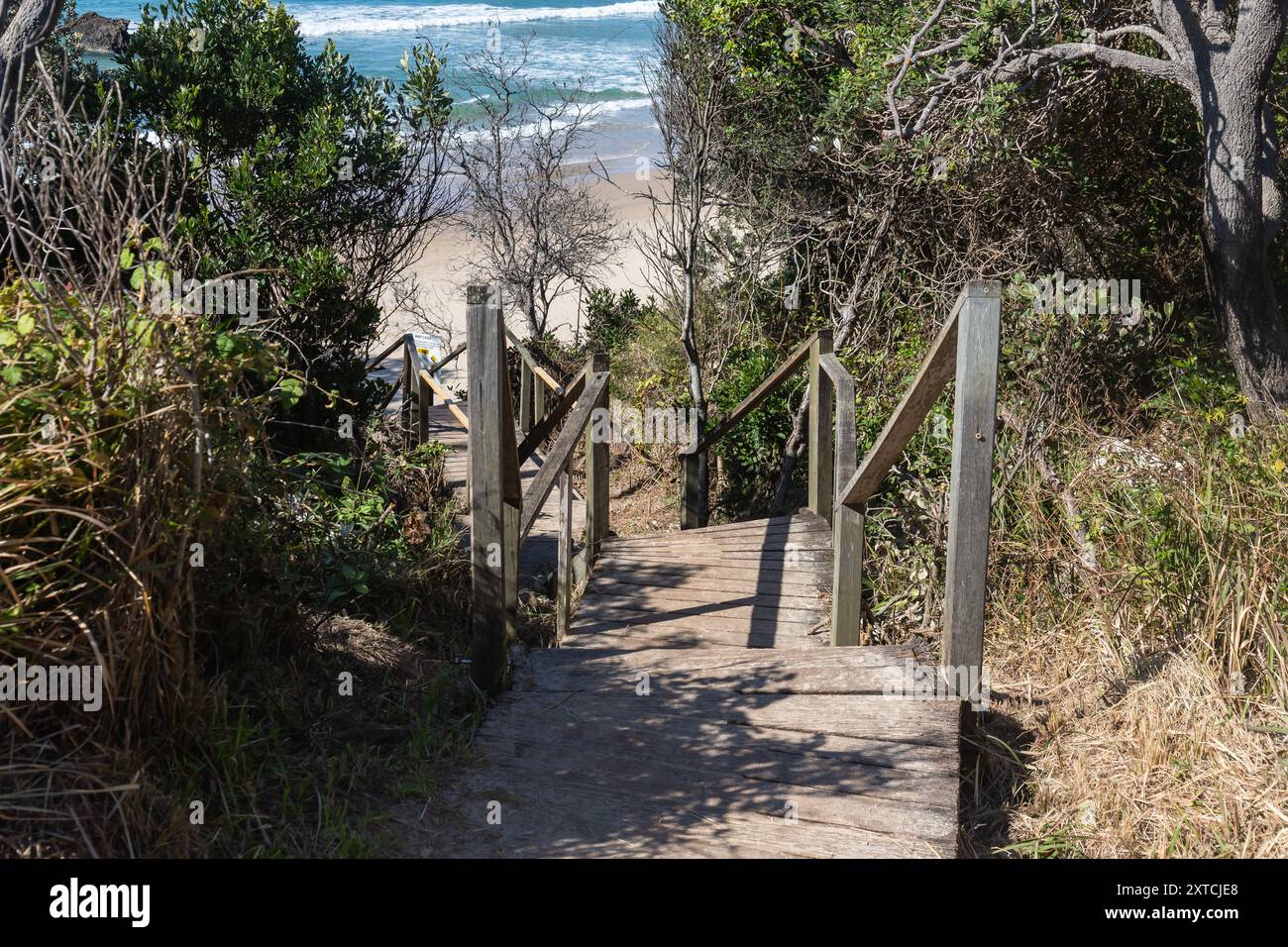Coastal stairway to Nobbys Beach, Port Macquarie, NSW, Australia, 22nd ...