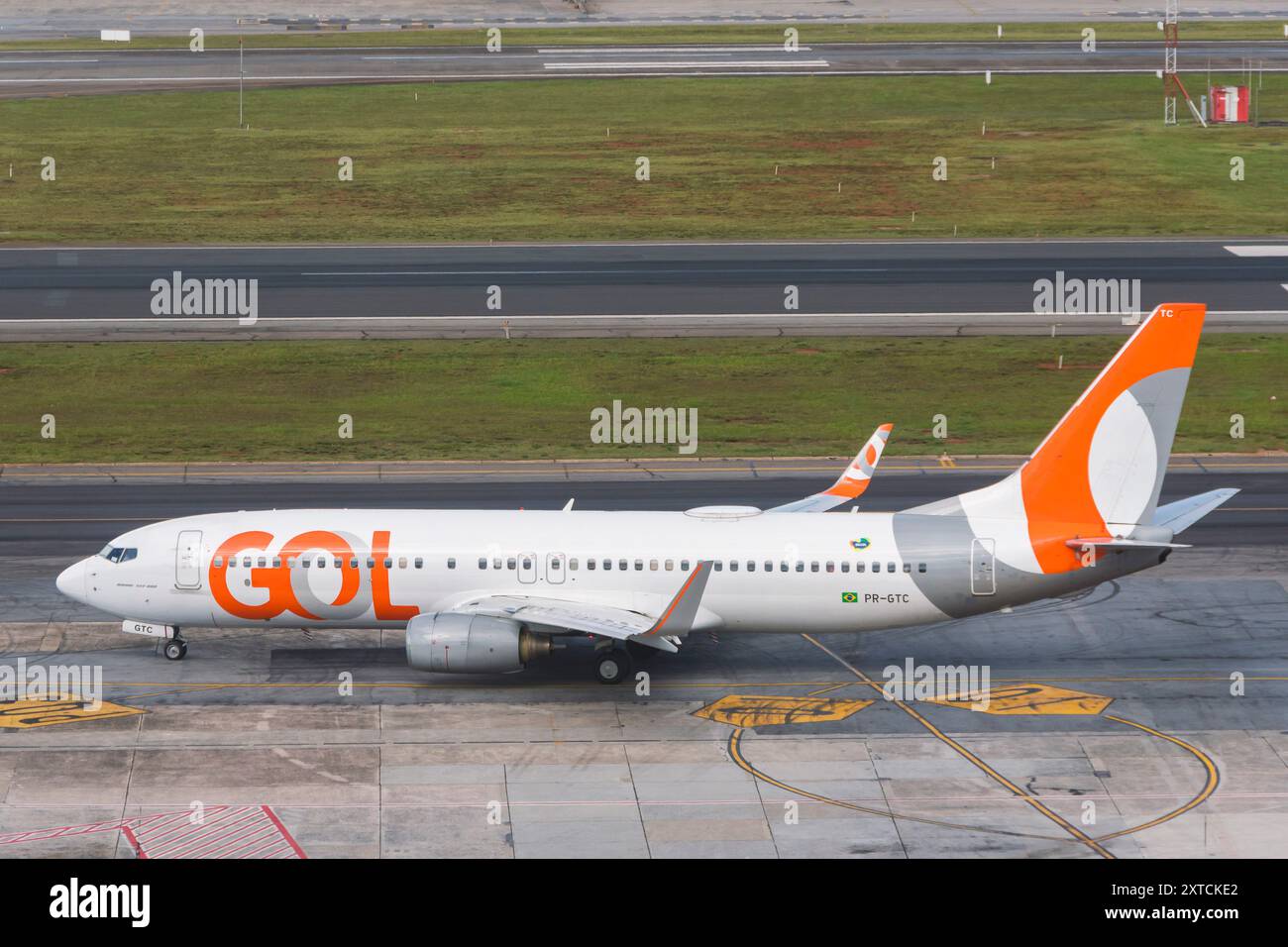 Gol Airlines Boeing 737 800 PR GTC plane, Congonhas Airport, São Paulo ...