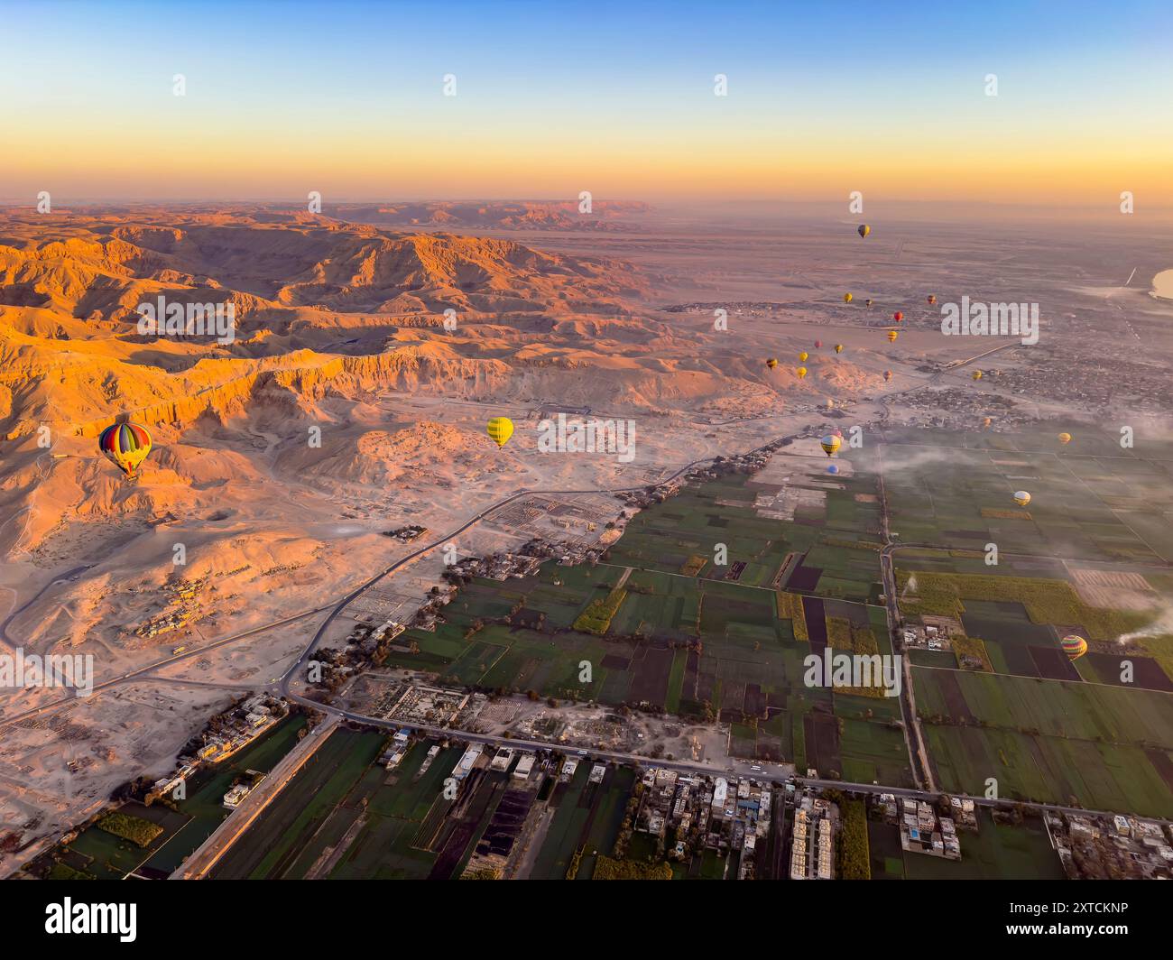 The breathtaking aerial view of Luxor, where the life-giving Nile River ...