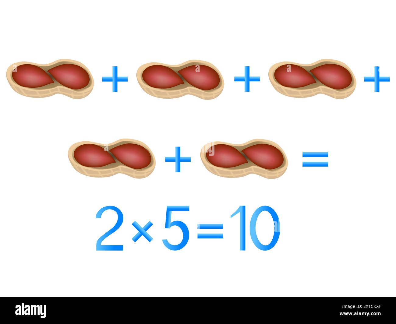 Educational games for children, multiplication action, example with ...