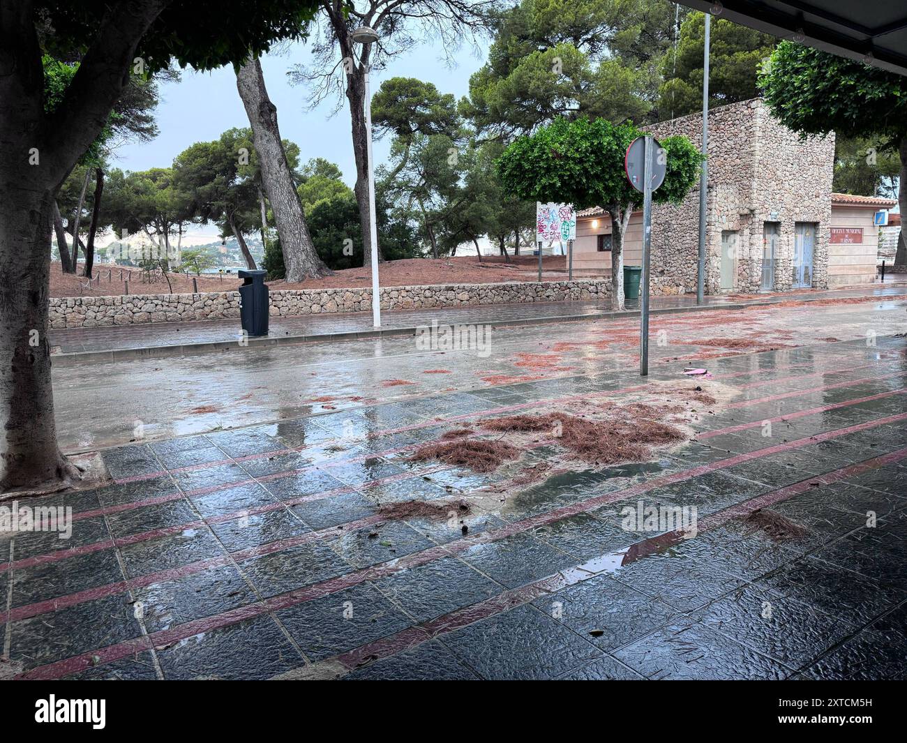 20240814 Unwetter Mallorca SANTA PONSA, SPAIN - AUGUST 14 2024 ...