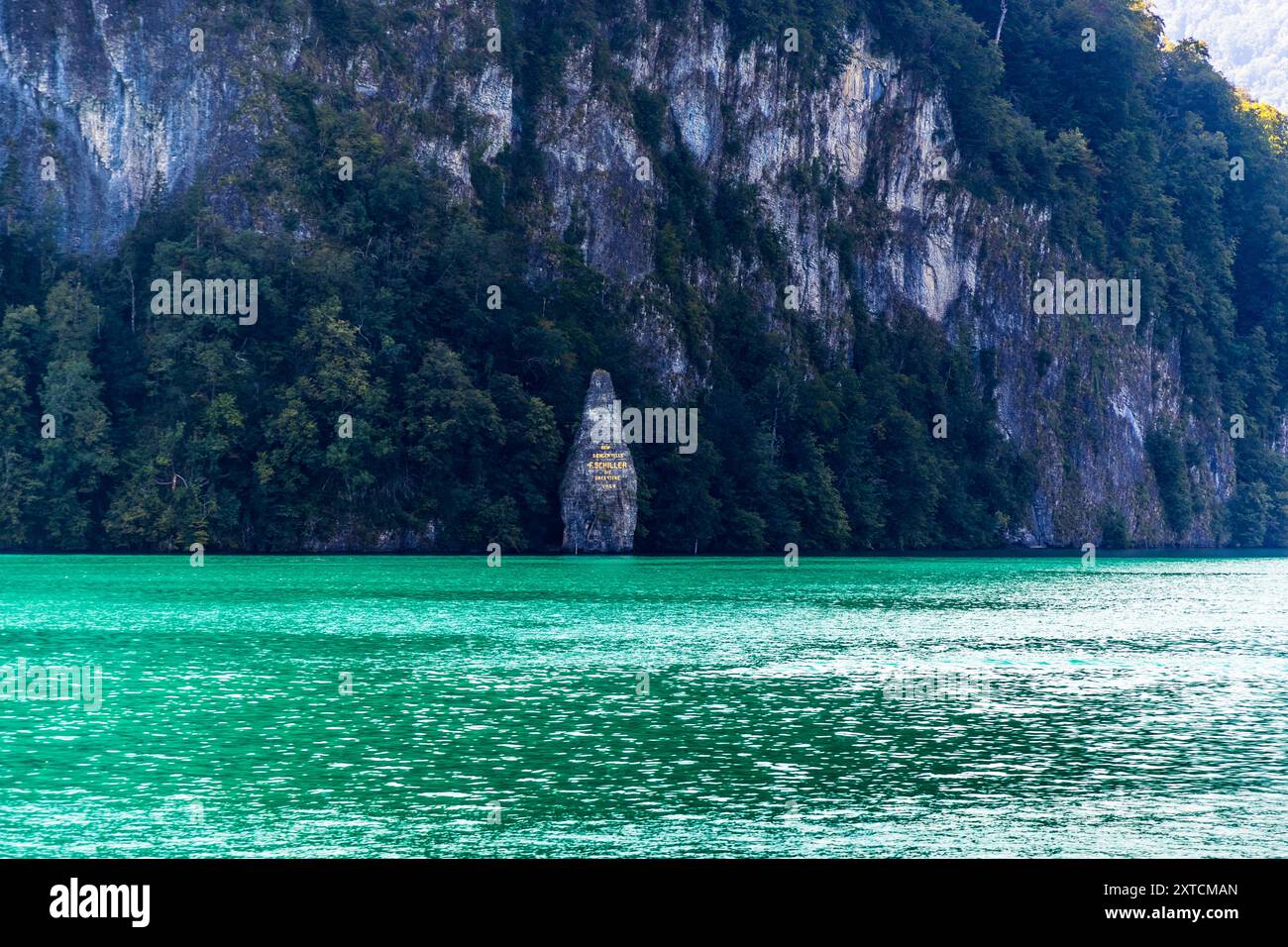 The Schiller Stone in Lake Lucerne commemorates the German poet ...