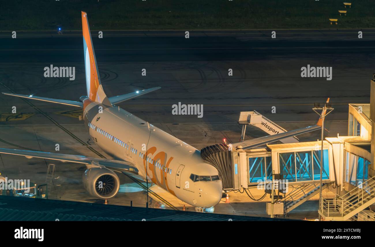 Gol Airlines Boeing 737 Max 8, Congonhas Airport. City of São Paulo ...