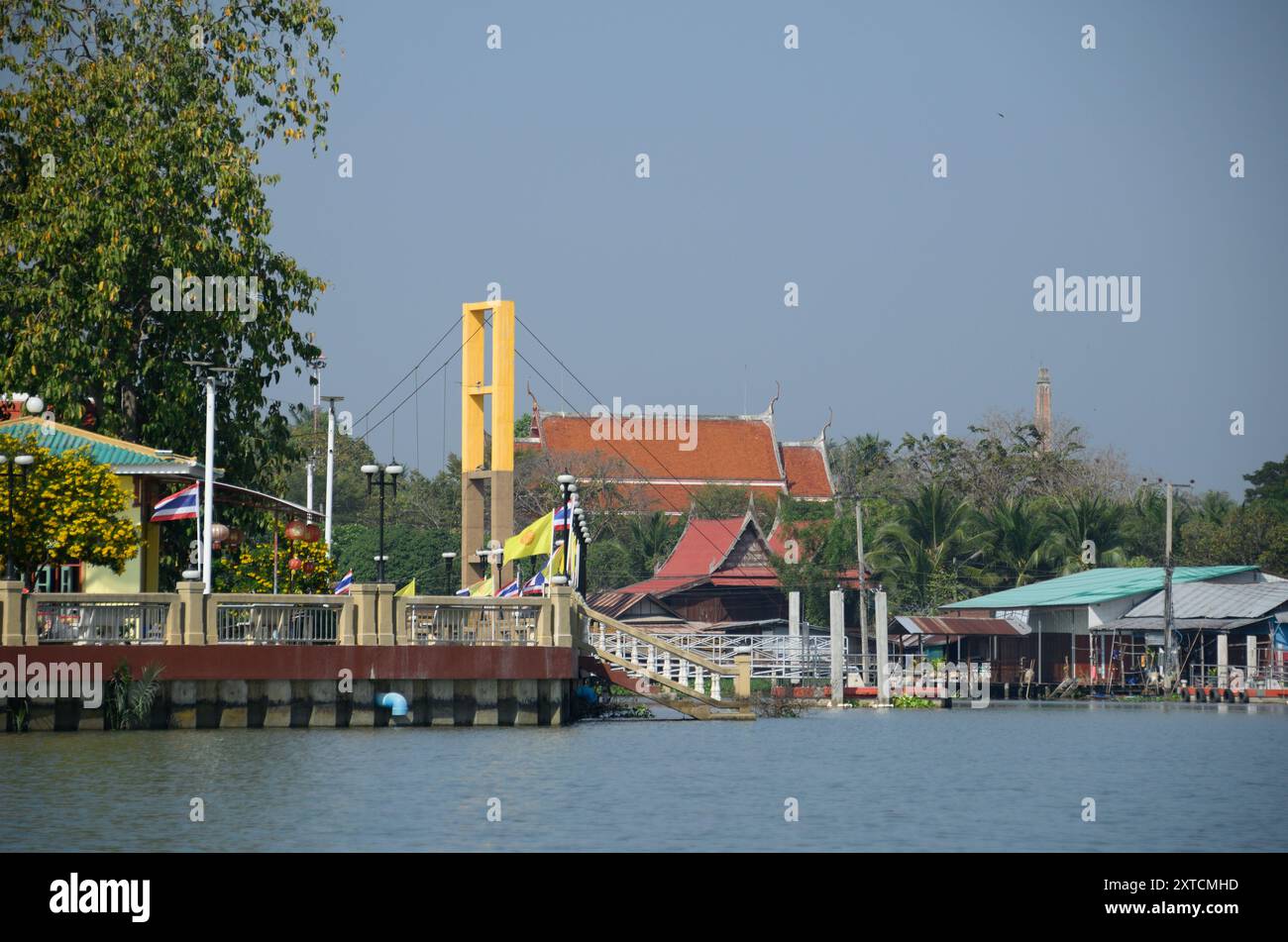 Kwai Om Bridge, Amphawa, Thailand, Asia Stock Photo - Alamy