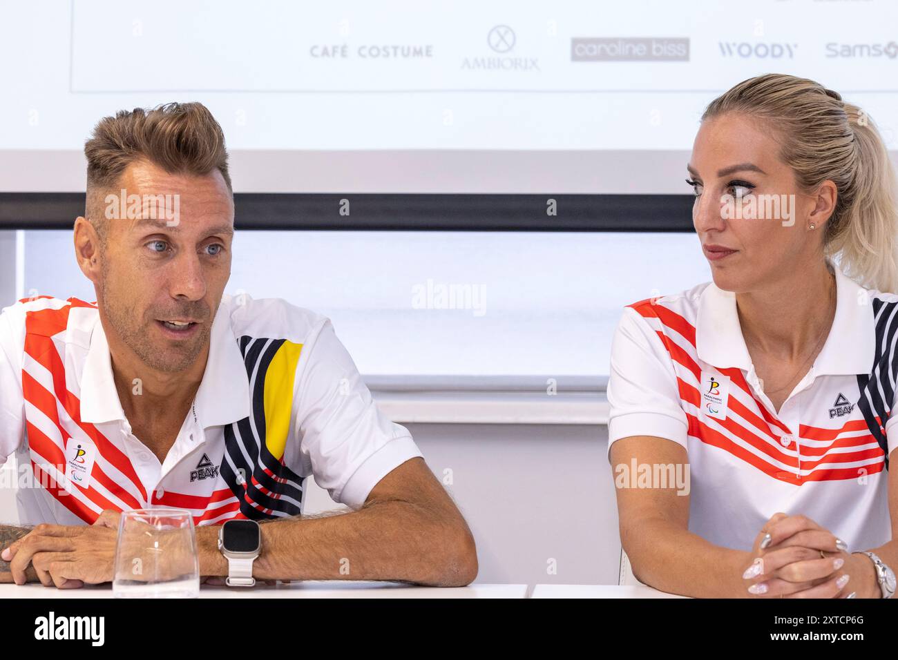 Brussels, Belgium. 14th Aug, 2024. Paralympian athlete Roger Habsch and ...