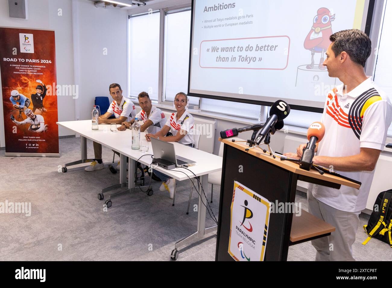 Brussels, Belgium. 14th Aug, 2024. Guillaume Gobert of the Belgian ...