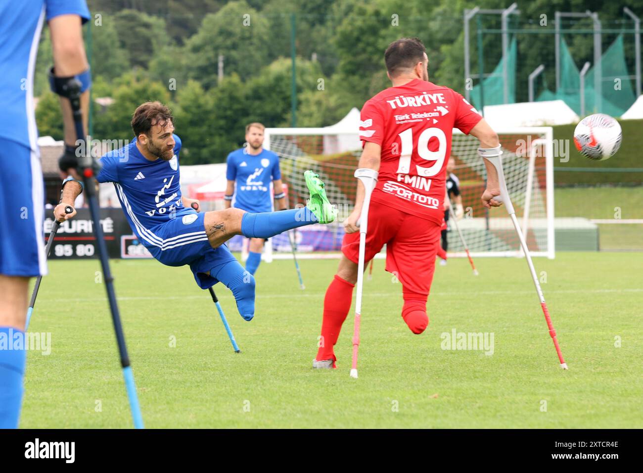 Israel (blue) vs Turkey (red) European Amputee Football Championship ...