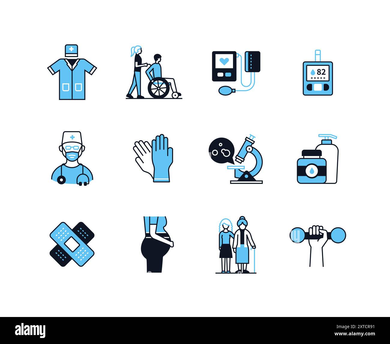 Medical equipment - line design style icons set Stock Vector Image ...