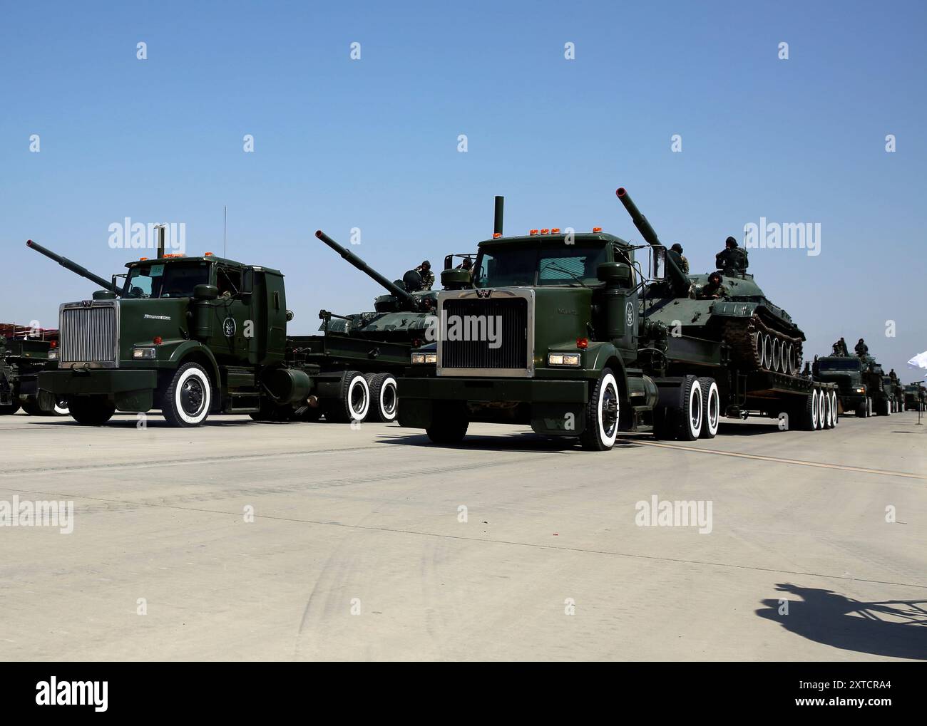 Taliban Military Vehicles are display during a military parade to mark ...