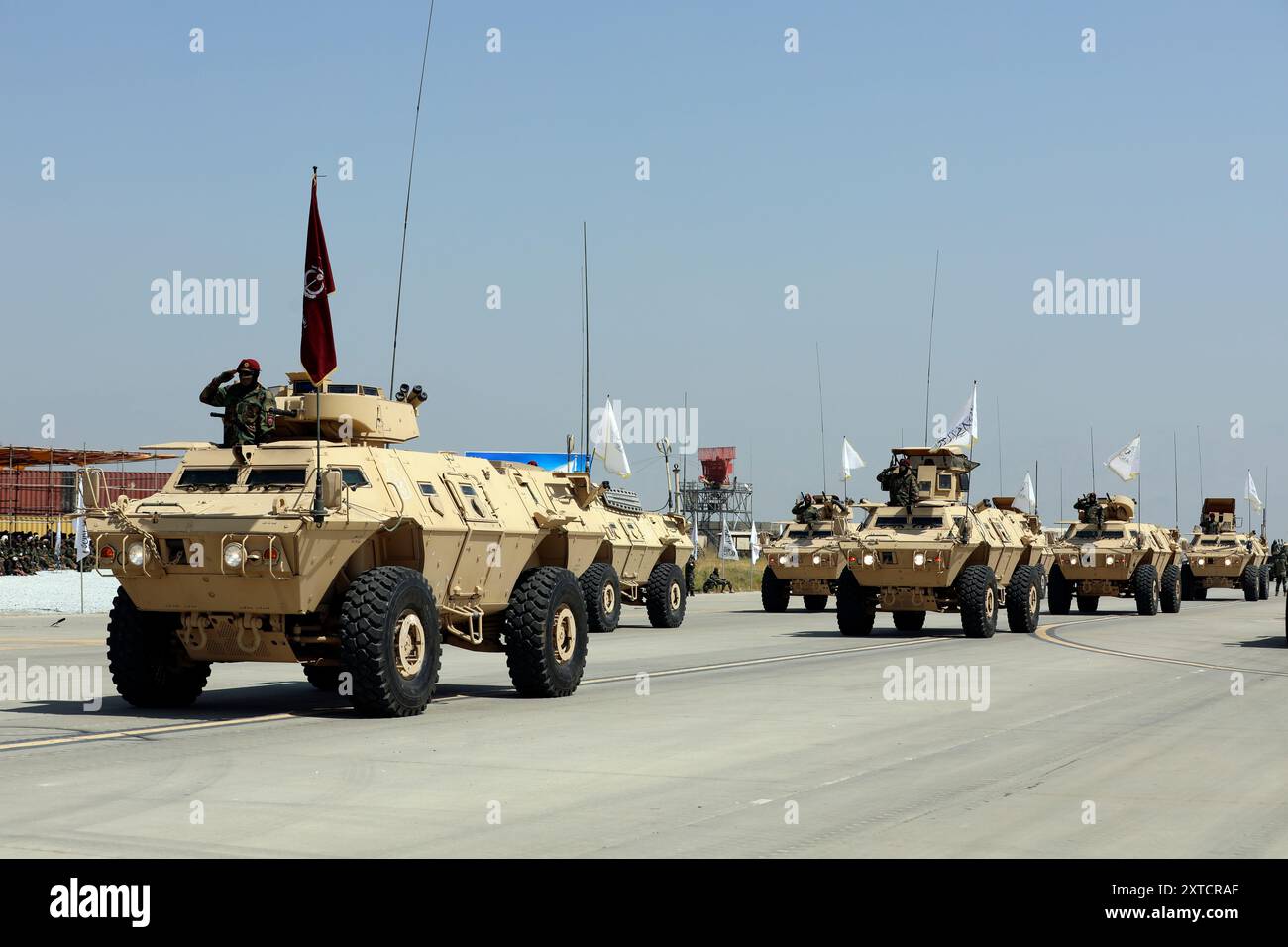 Taliban Military Vehicles are display during a military parade to mark ...