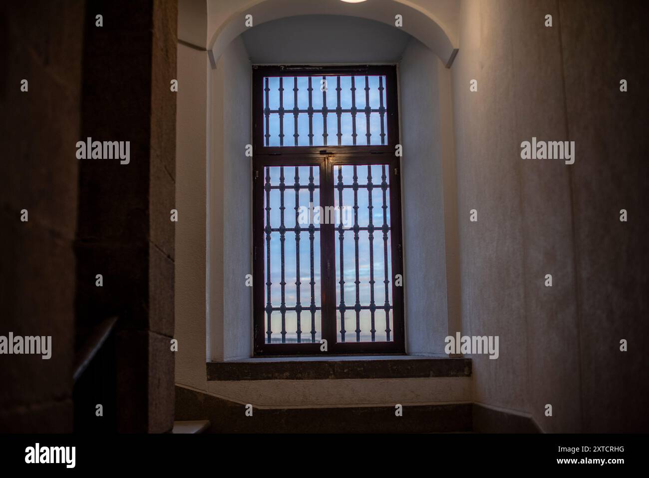 medieval window with deep walls in Madrid in Spain Stock Photo - Alamy