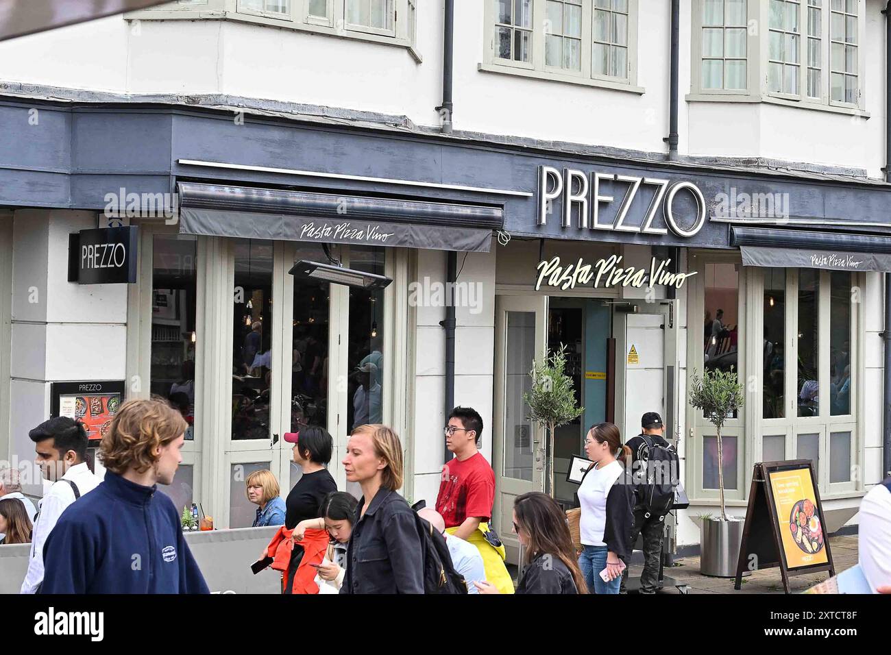 04-August-2024, Cambridge, England, Exterior signage for popular ...