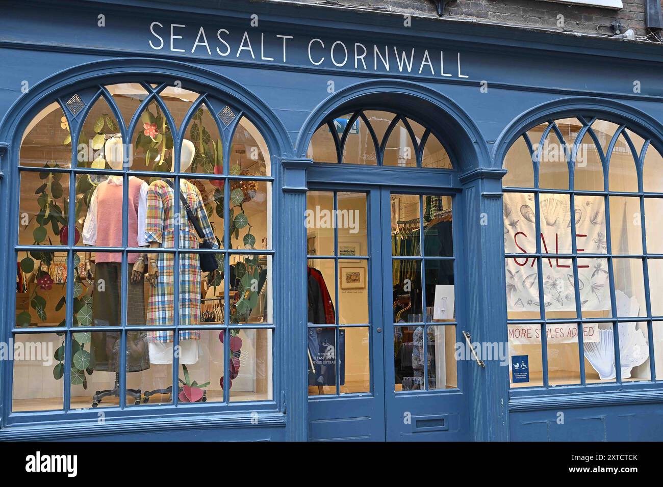 04-August-2024, Cambridge, England, Exterior building and shop window ...