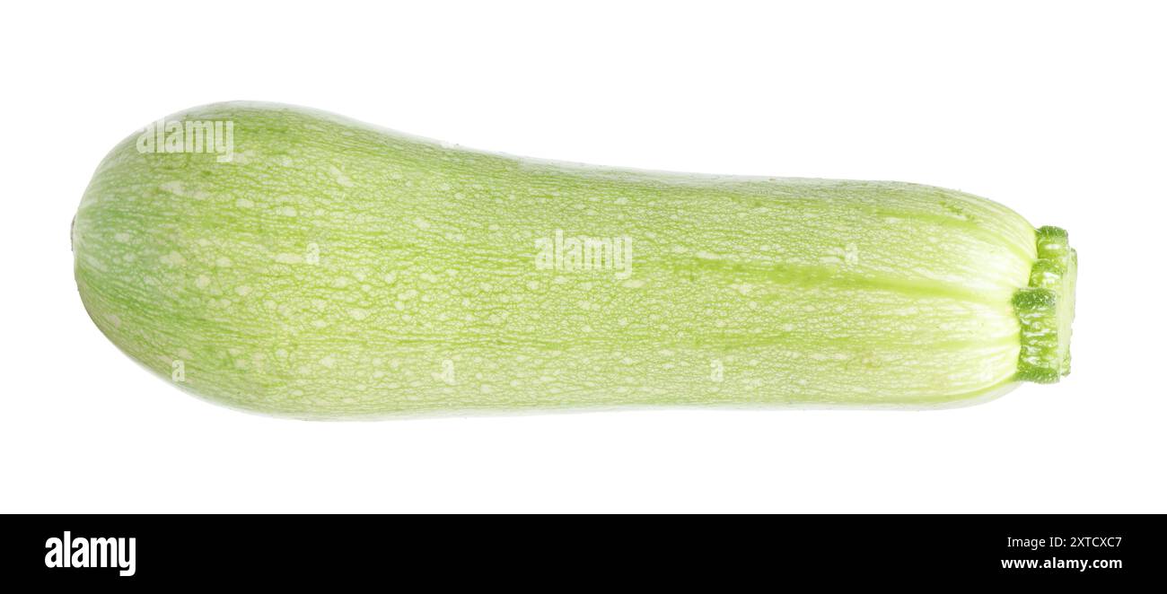One fresh ripe zucchini isolated on white Stock Photo - Alamy