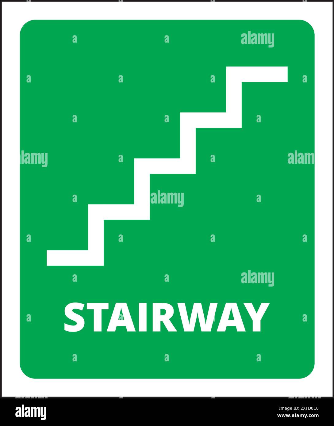 A green stairway banner on a white background Stock Vector Image & Art ...