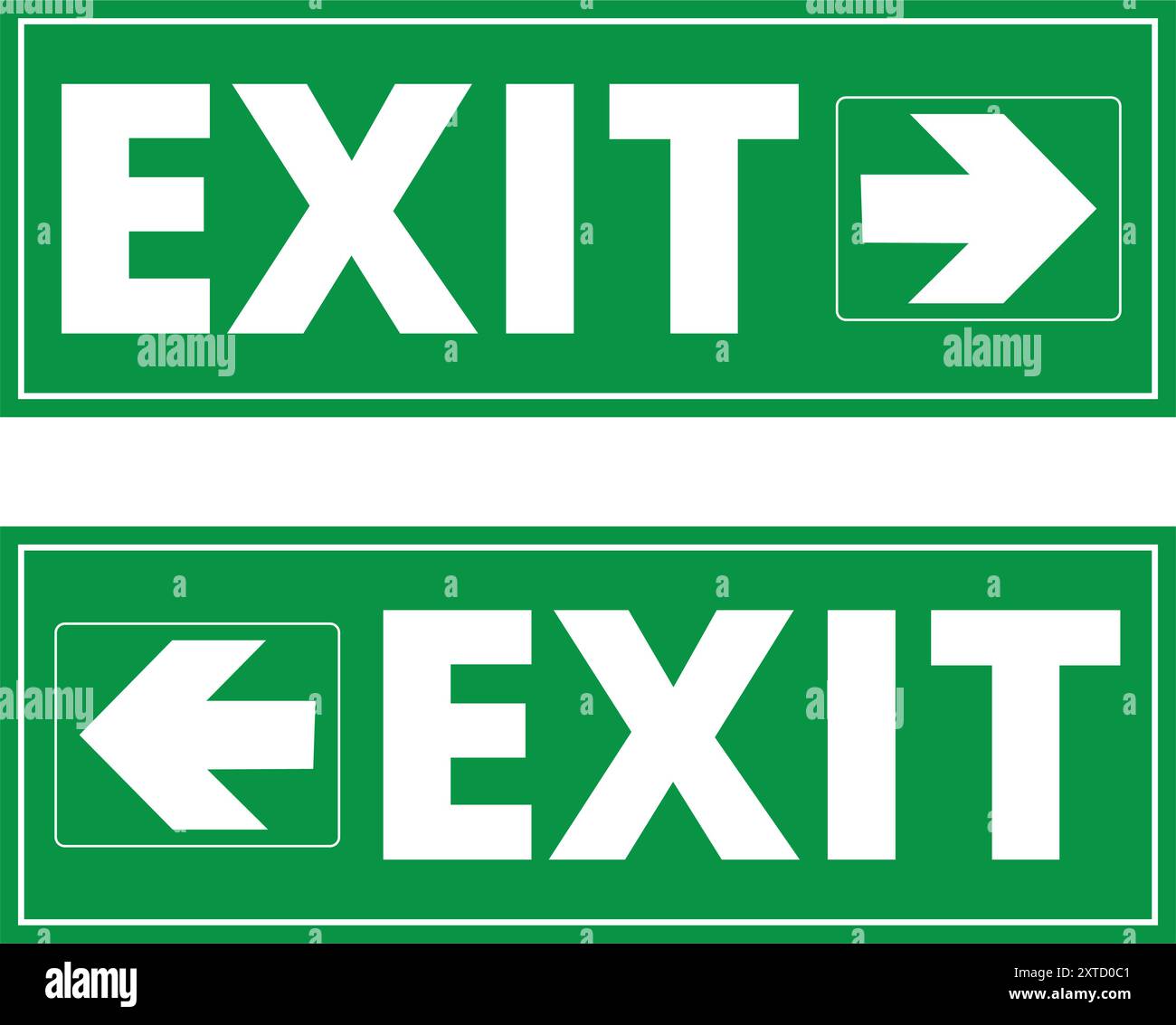 Emergency fire exit signs Stock Vector Images - Alamy
