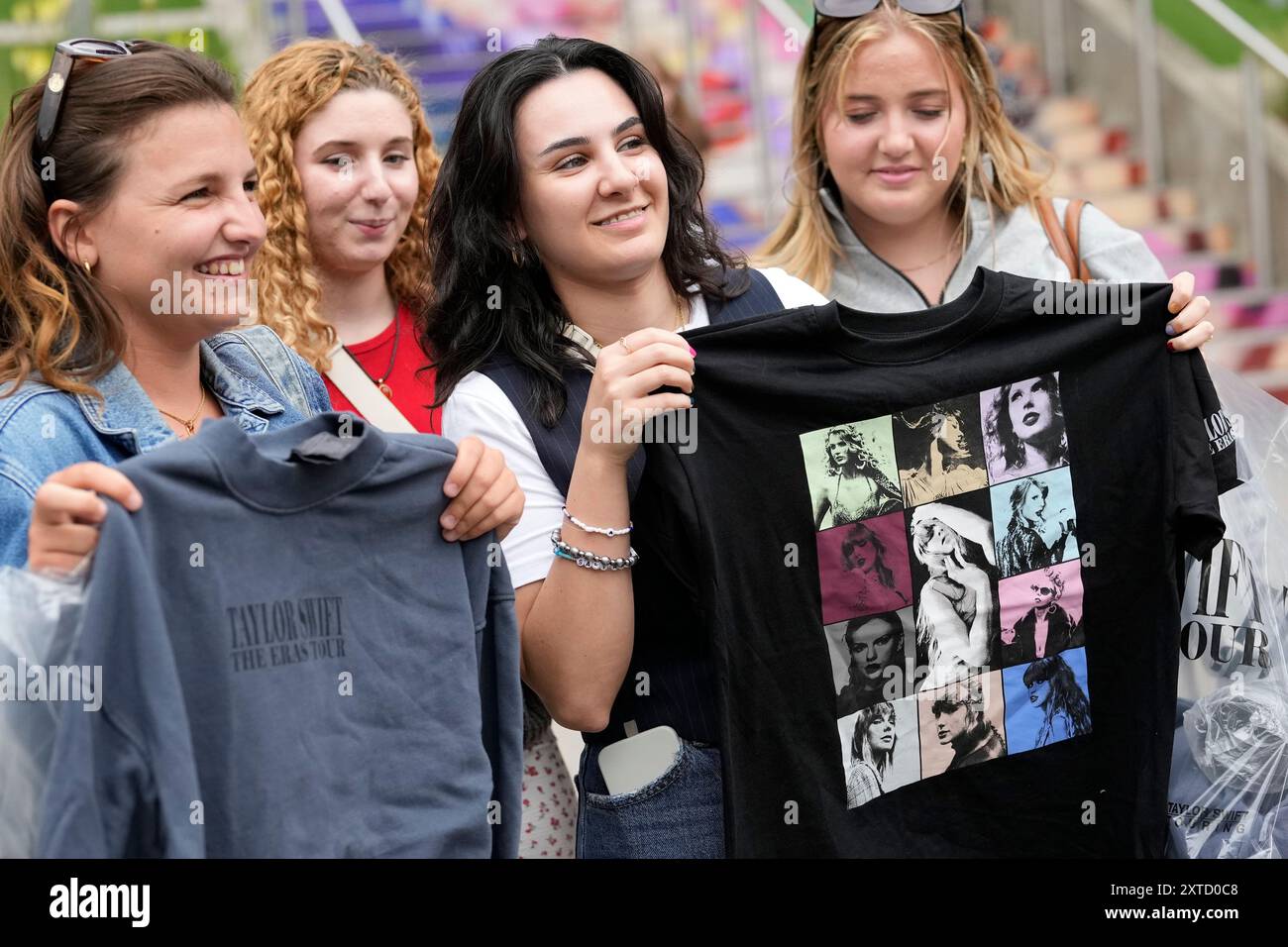Francesca Abela, right, and Kylie Micallef both from Malta show off ...