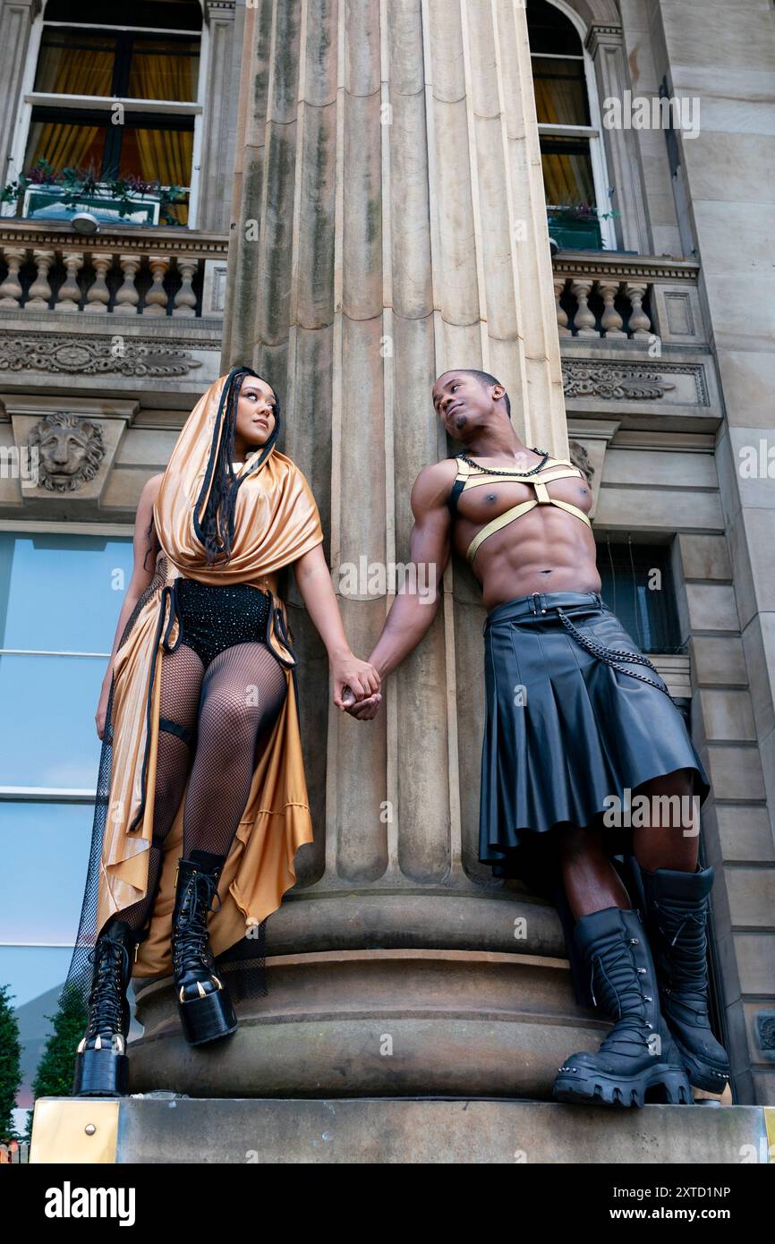 Edinburgh, Scotland, UK. 14th August 2024. Cast members from the show ...