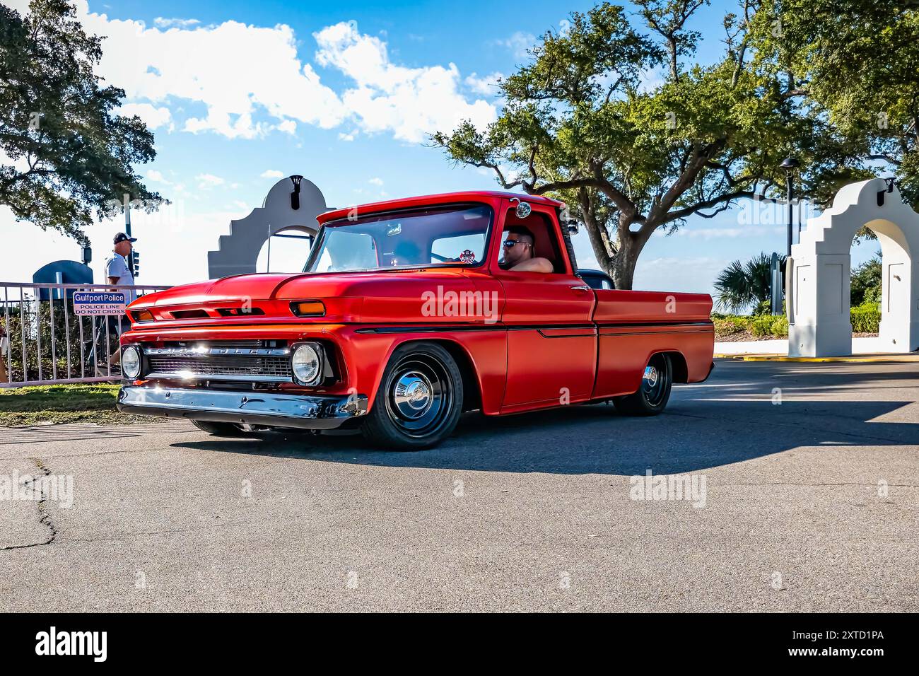 Gulfport, MS - October 02, 2023: Low perspective front corner view of a ...