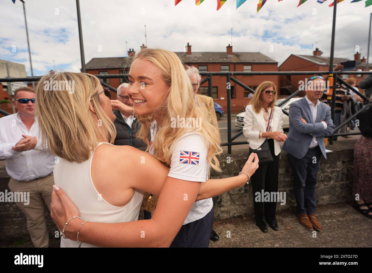 Team GB women's quadruple sculls gold medal winner, Hannah Scott (right ...