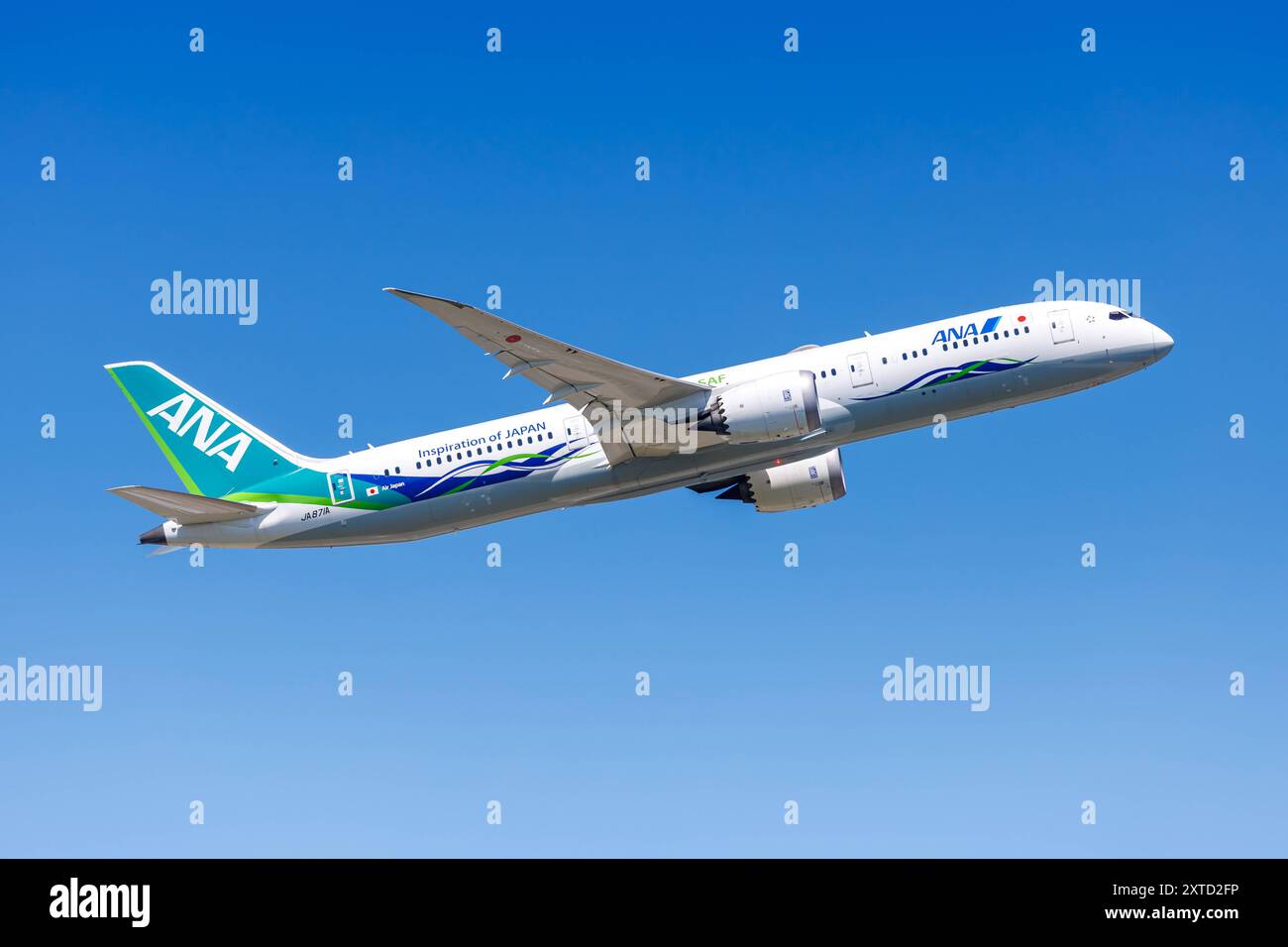 ANA All Nippon Airways Boeing 787-9 Dreamliner Flugzeug Flughafen ...