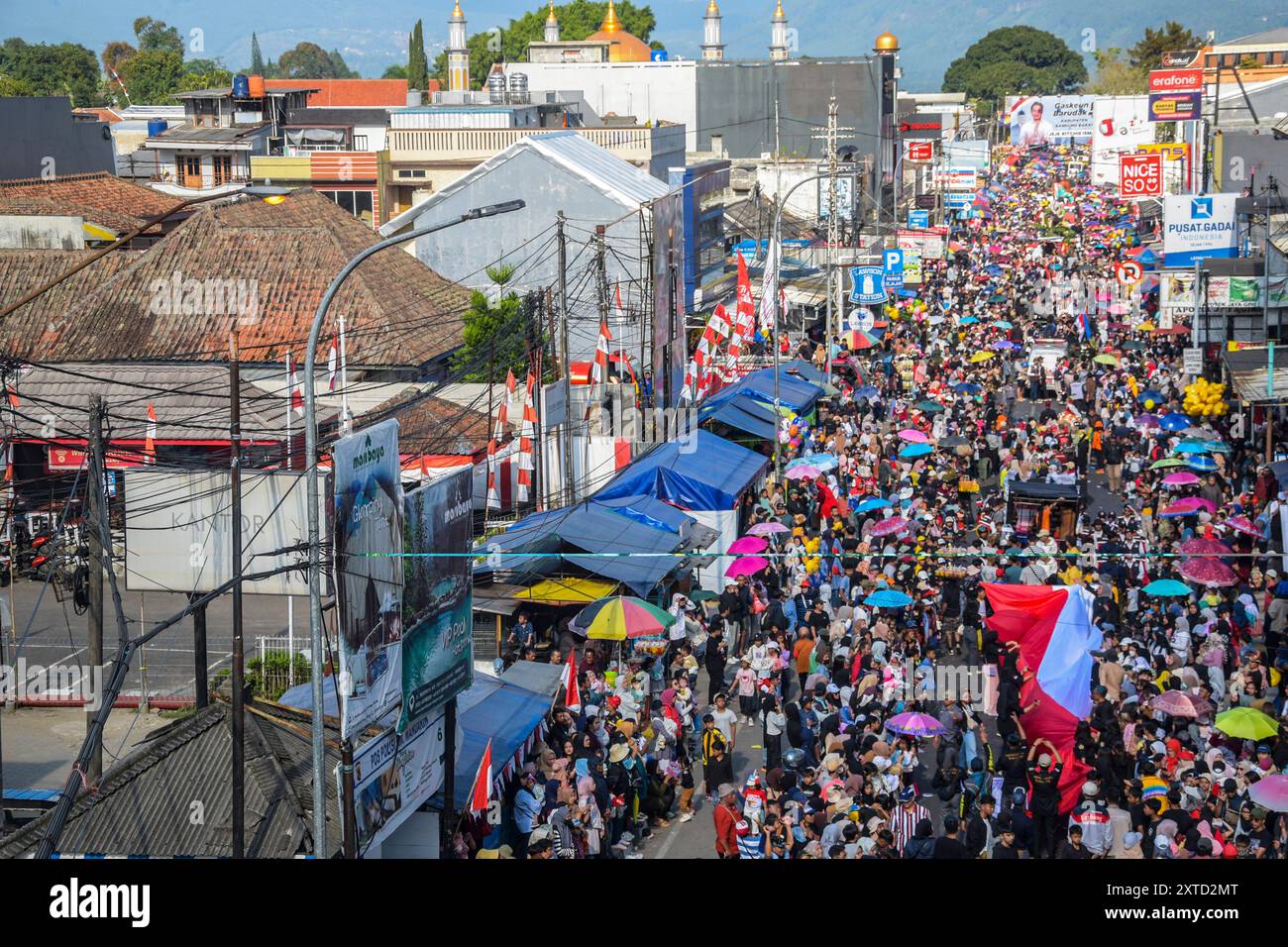 August 14, 2024, West Bandung Regency, West Java, Indonesia: Residents ...