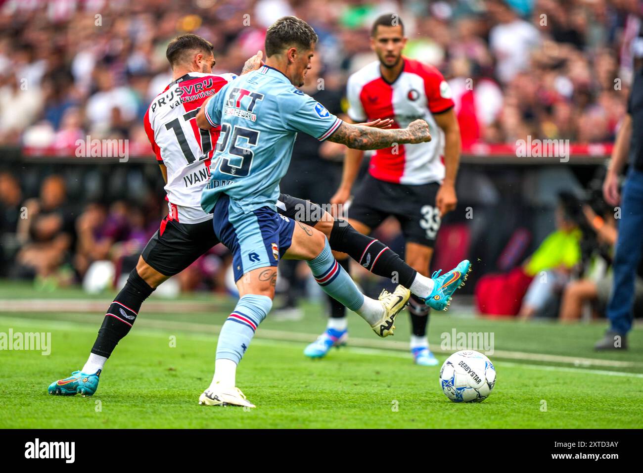 Rotterdam - Luka Ivanusec of Feyenoord, Mickael Tirpan of Willem II ...