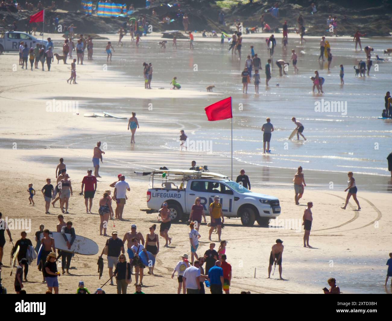 A Red Flag beach safety shutdown for thousands of visitors. RNLI ...