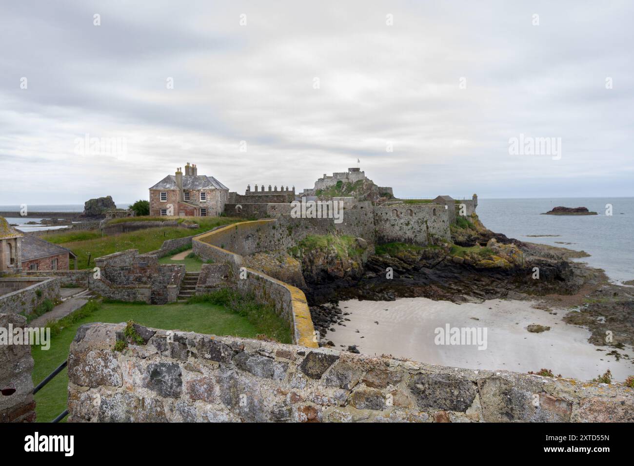 Elizabeth castle as seen from the outer walls Stock Photo - Alamy