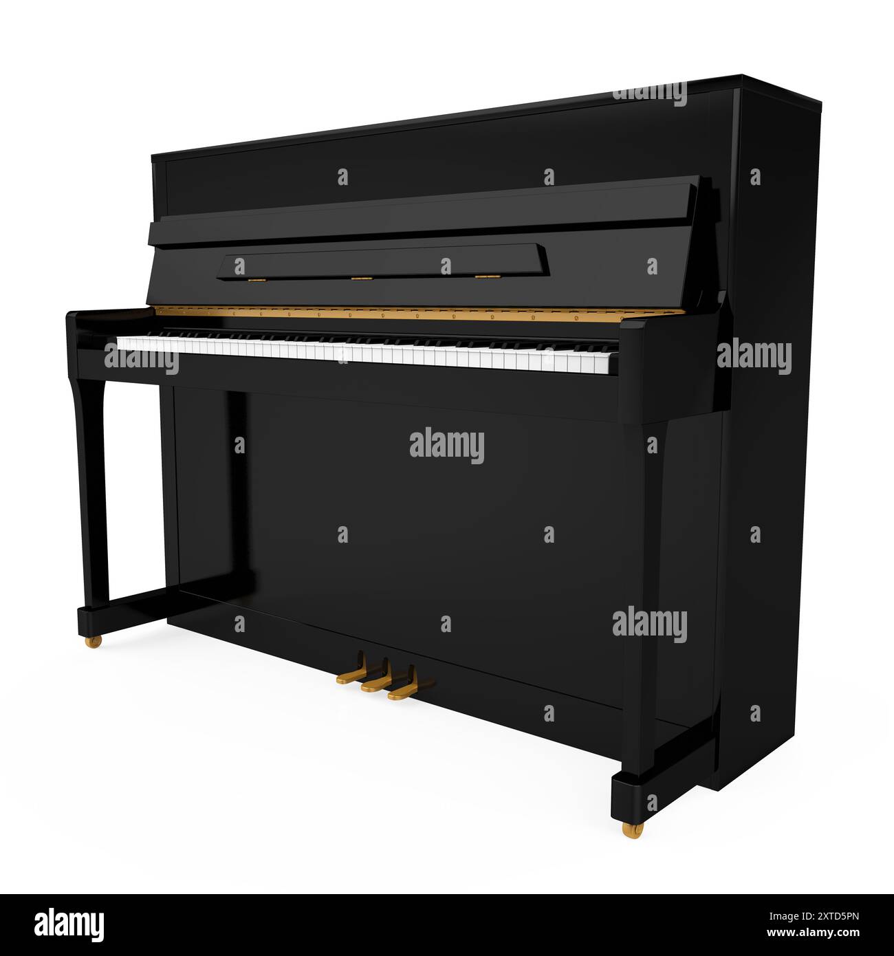 Upright Piano Isolated Stock Photo - Alamy
