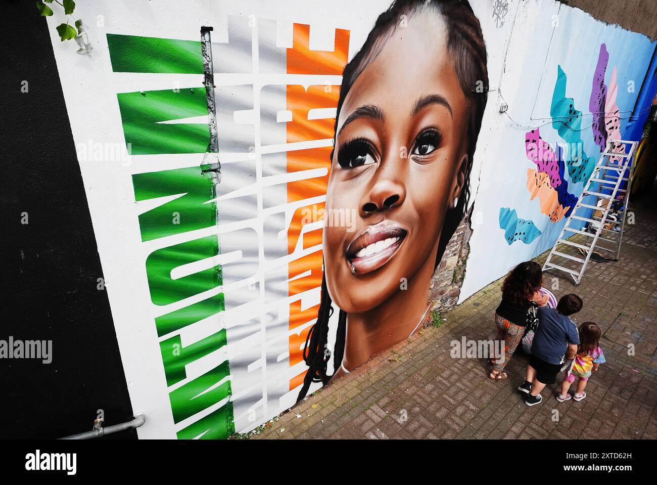 A mural of Irish runner Rhasidat Adeleke by street artist JEKS on ...