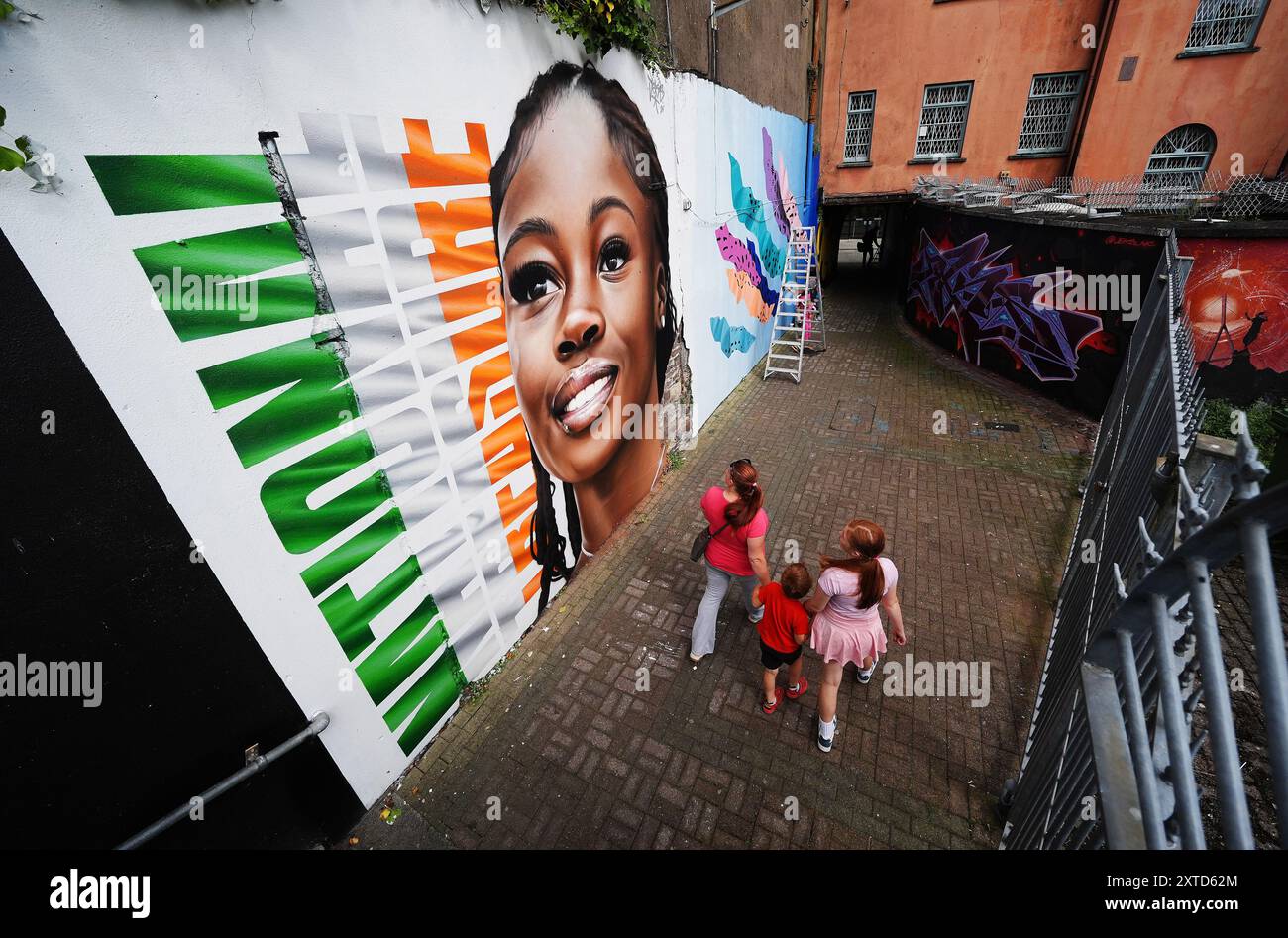 A mural of Irish runner Rhasidat Adeleke by street artist JEKS on ...