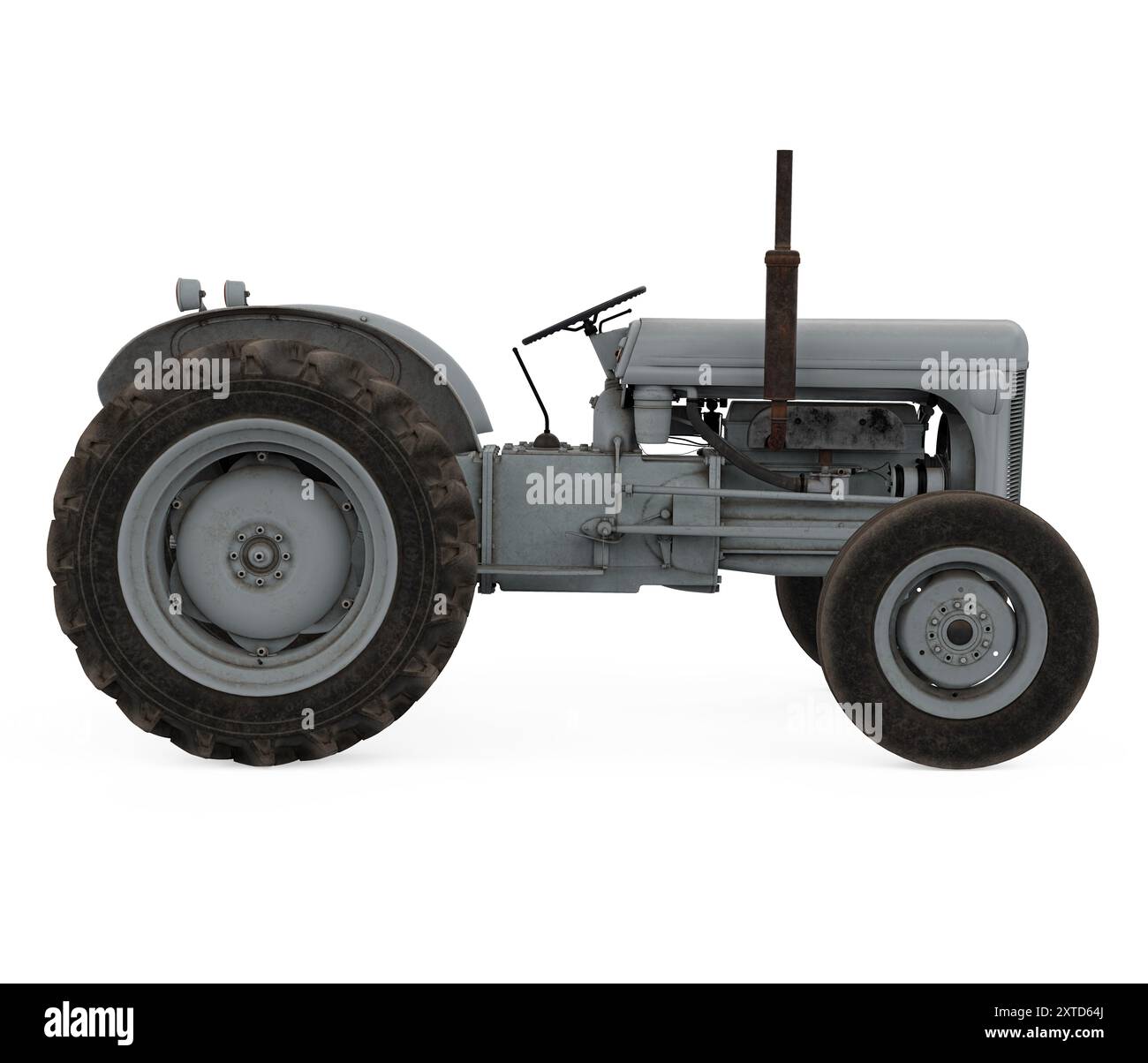 Agriculture Tractor Isolated Stock Photo - Alamy