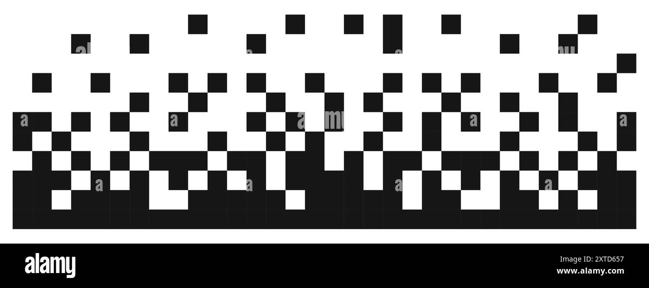 Pixel dissolved disperse mosaic background. Y2k pixel disintegration ...