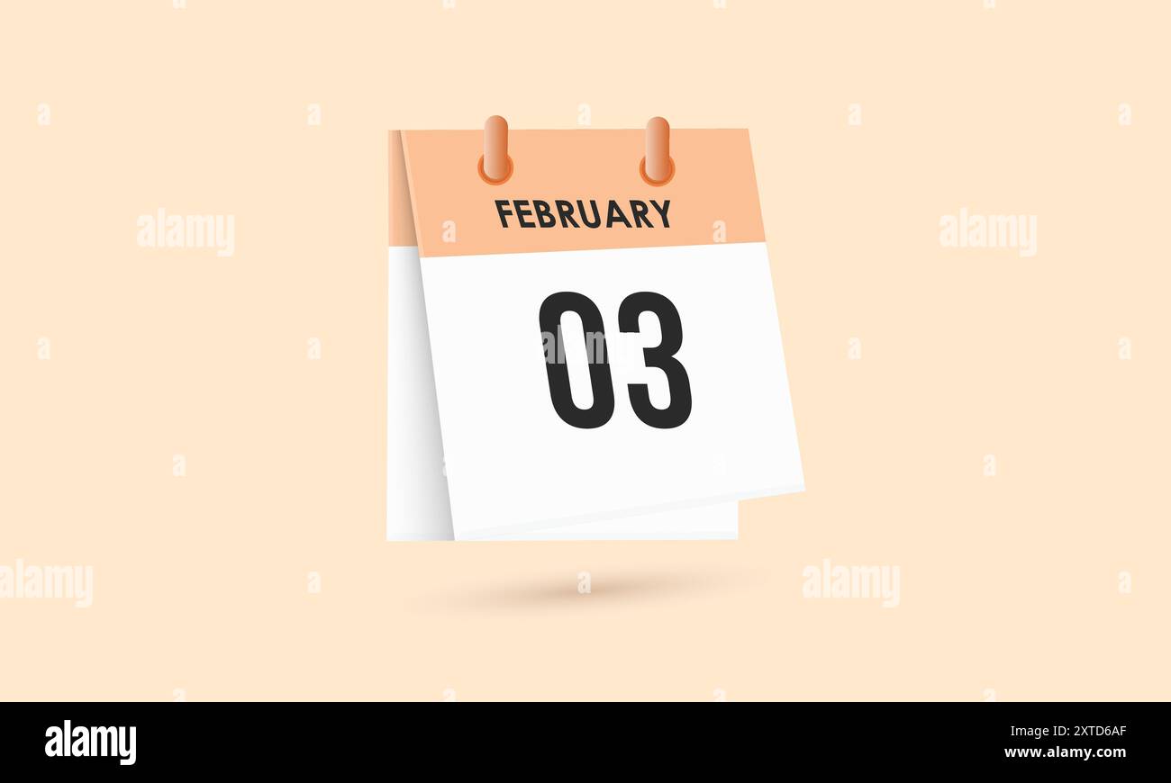 February 3 calendar meeting Stock Vector Images - Alamy