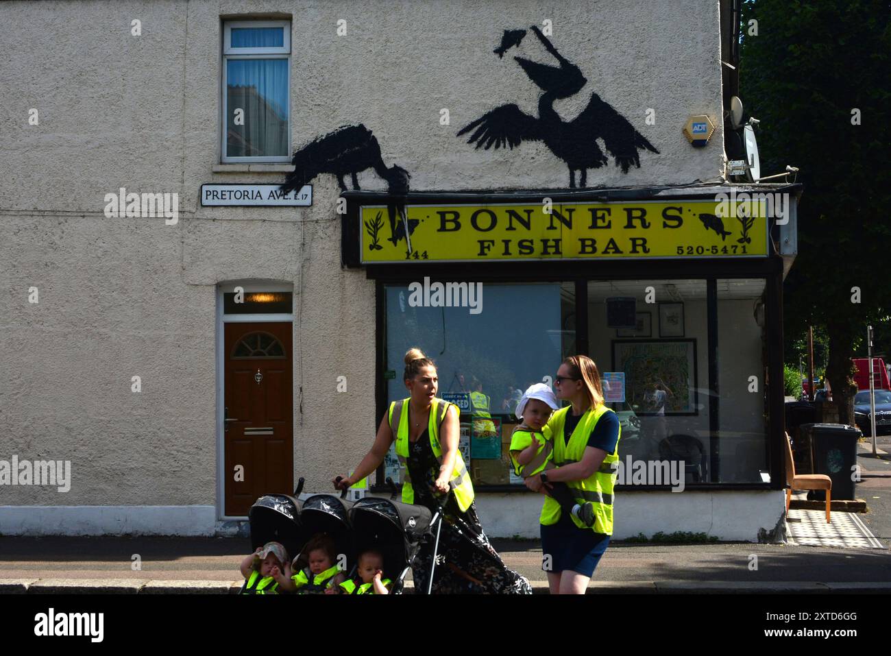 London, UK. 13th Aug, 2024. Banksy reveals Rhino as eighth artwork in ...