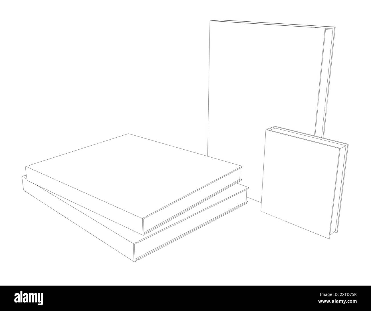 Book cover page drawing Stock Vector Images - Alamy