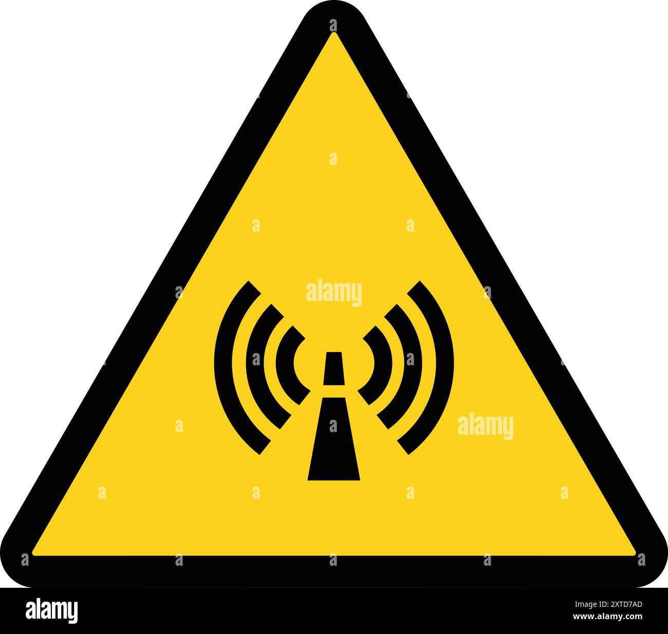 Non Ionizing Radiation symbol, Radiation hazard indicating, non ... Non Ionizing Radiation symbol, Radiation hazard indicating, non ...
