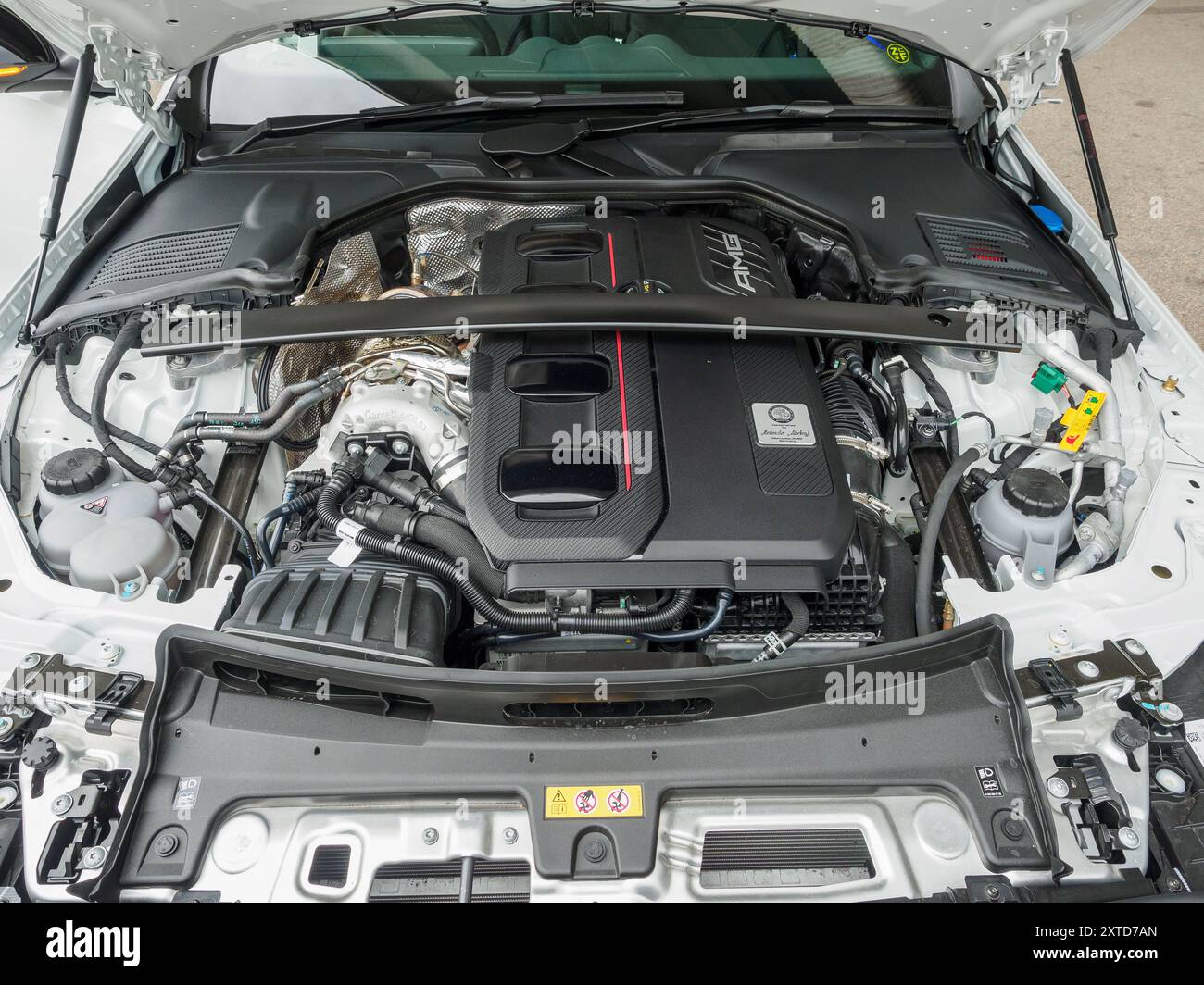 Hong Kong, China May 27 , 2024 : Mercedes-Benz C63 2024 Engine May 27 ...