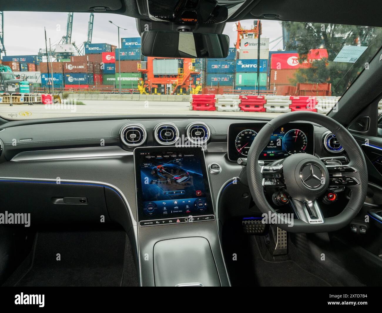 Hong Kong, China May 27 , 2024 : Mercedes-Benz C63 2024 Interior May 27 ...