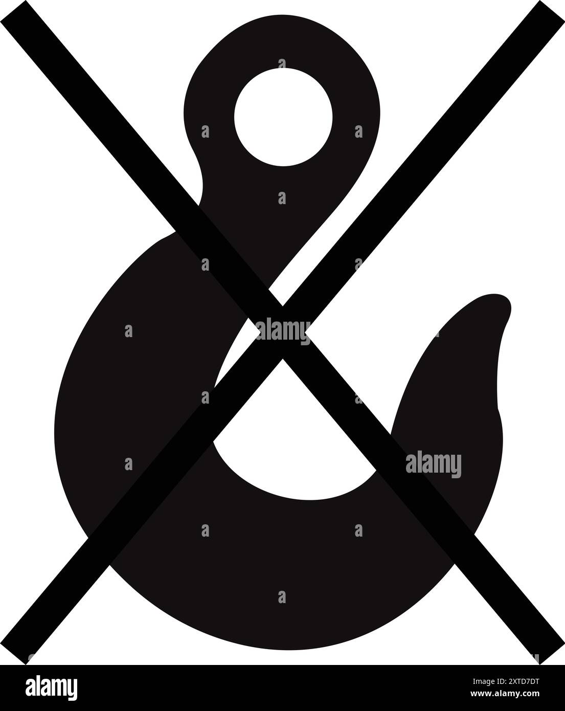 No Hook use sign, No Hook use symbol, Do not use hook Stock Vector Image & Art - Alamy