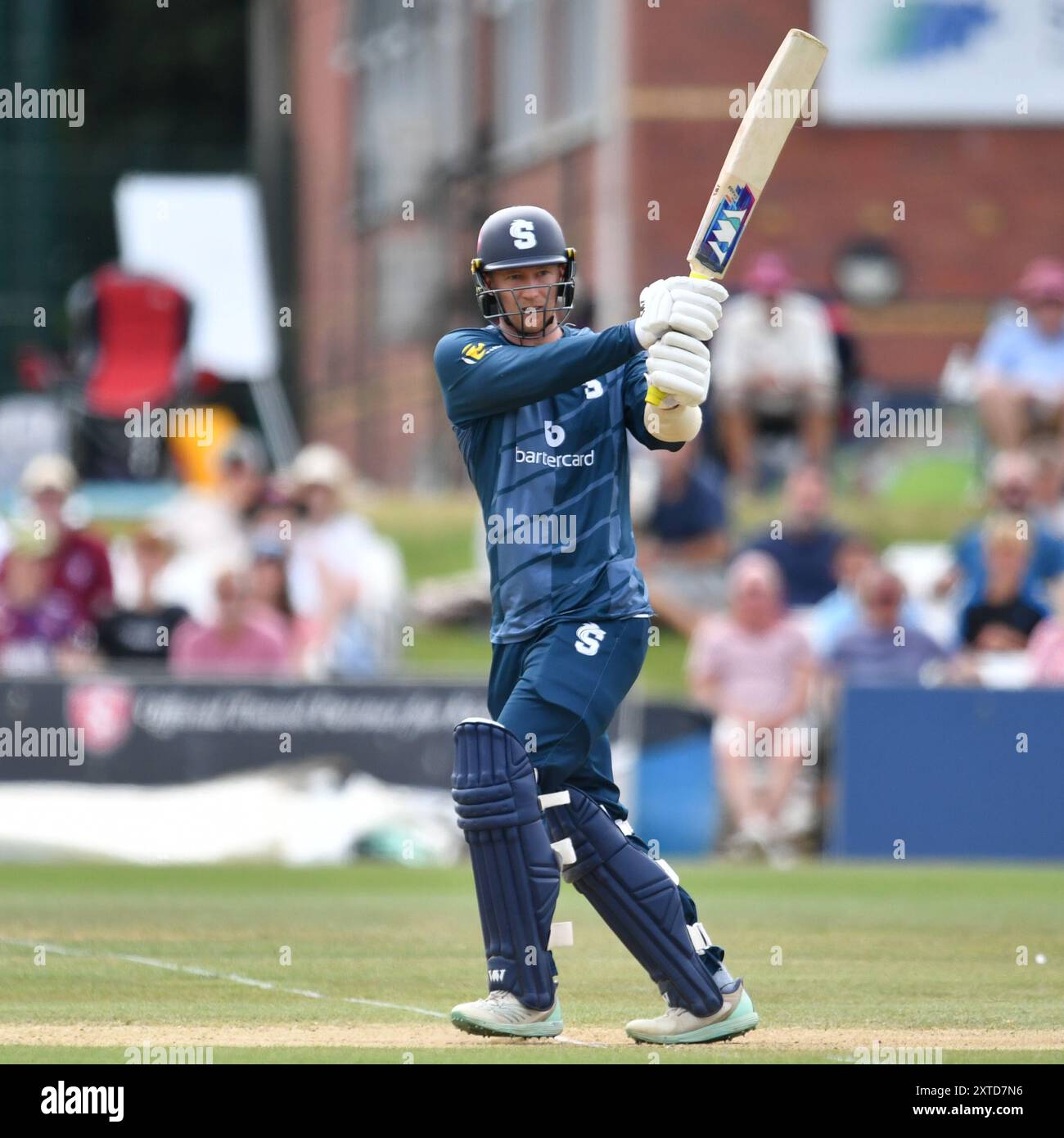 Canterbury, England. 14th Aug 2024. George Bartlett during the Metro ...