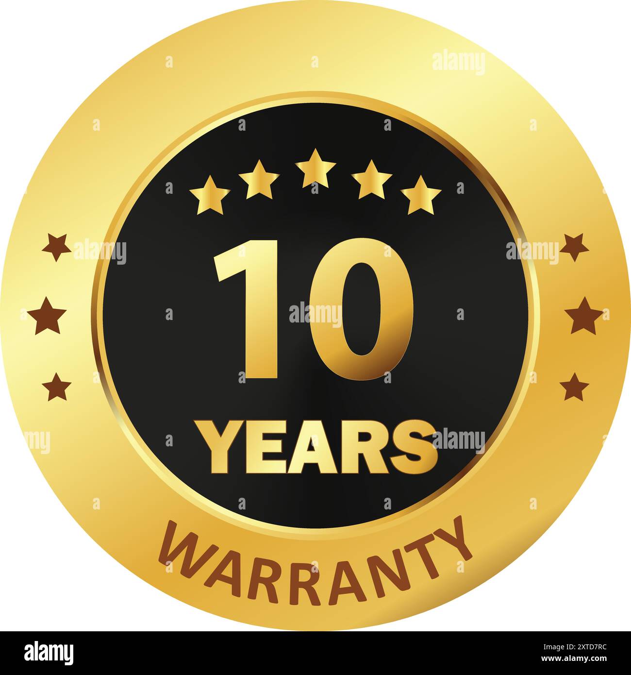 10 years Warranty Seal, warranty seal in Golden, one years warranty ...
